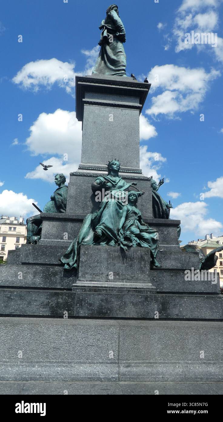 Adam mickiewicz monument market hi-res stock photography and images - Alamy