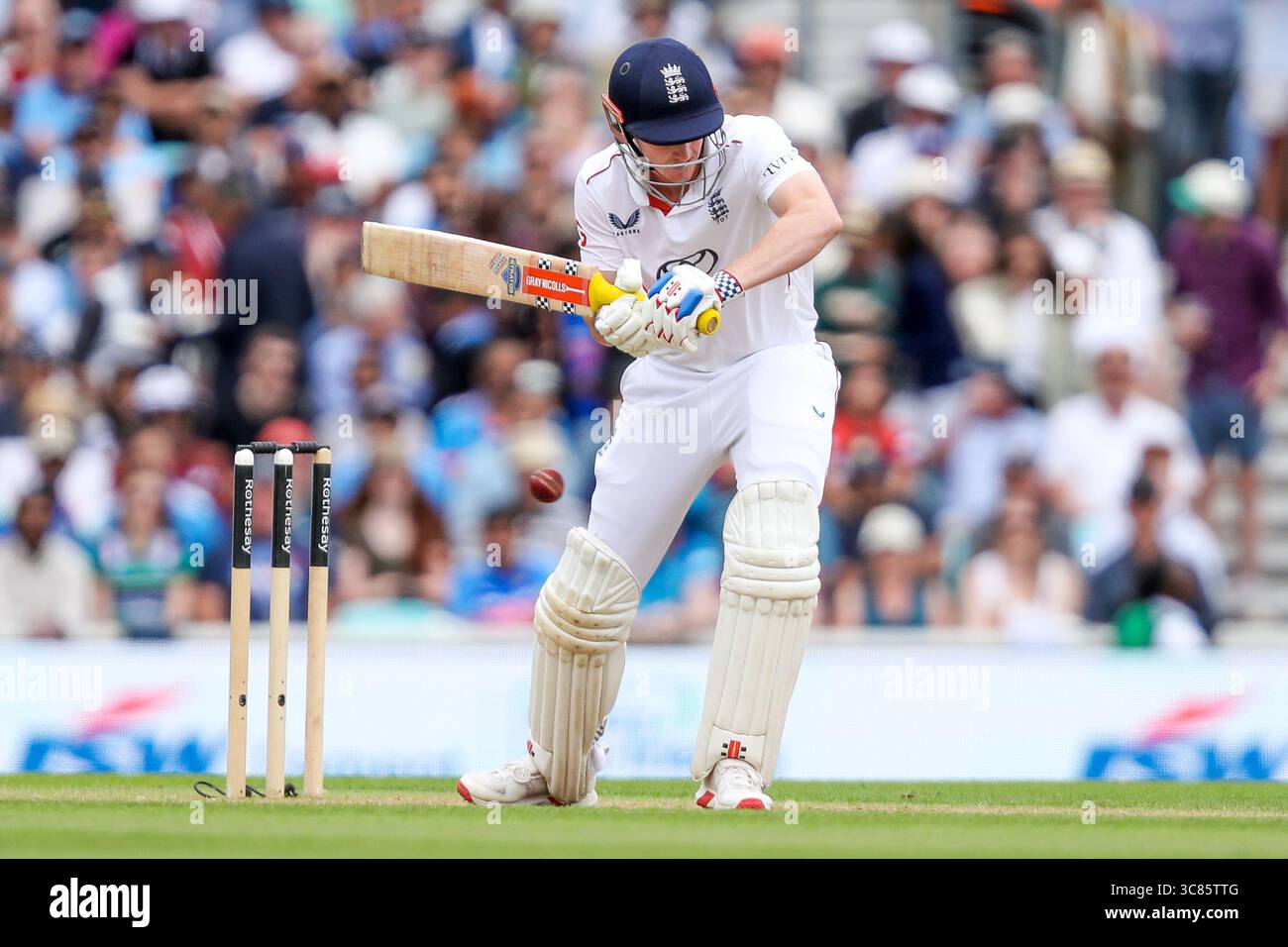 Harry Brook of England bats during the 5th Rothesay Test Match day 4 ...