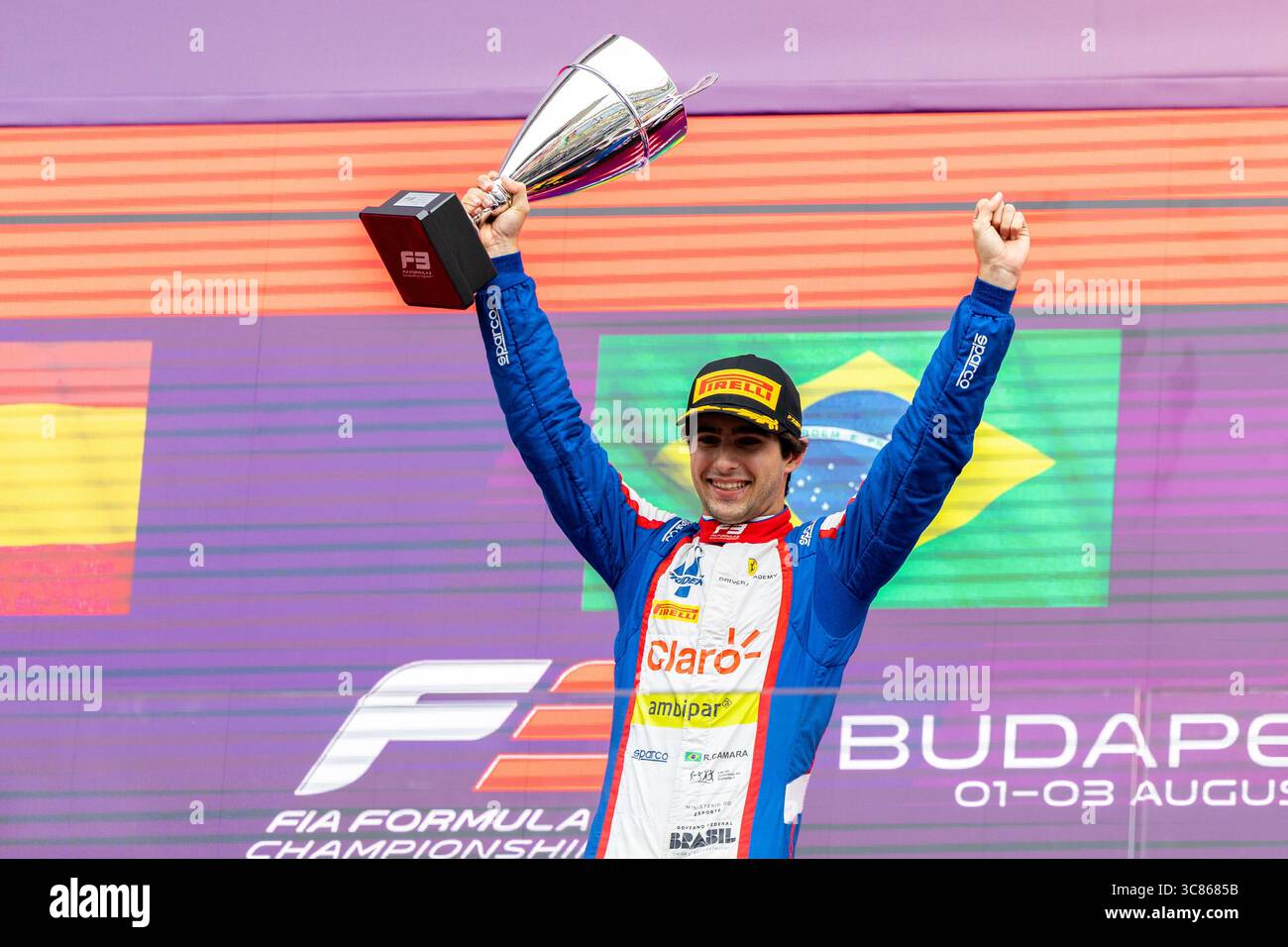 Rafael Camara (Formel 3 Meister 2025, Trident, Brasilien), HUN, Formel ...