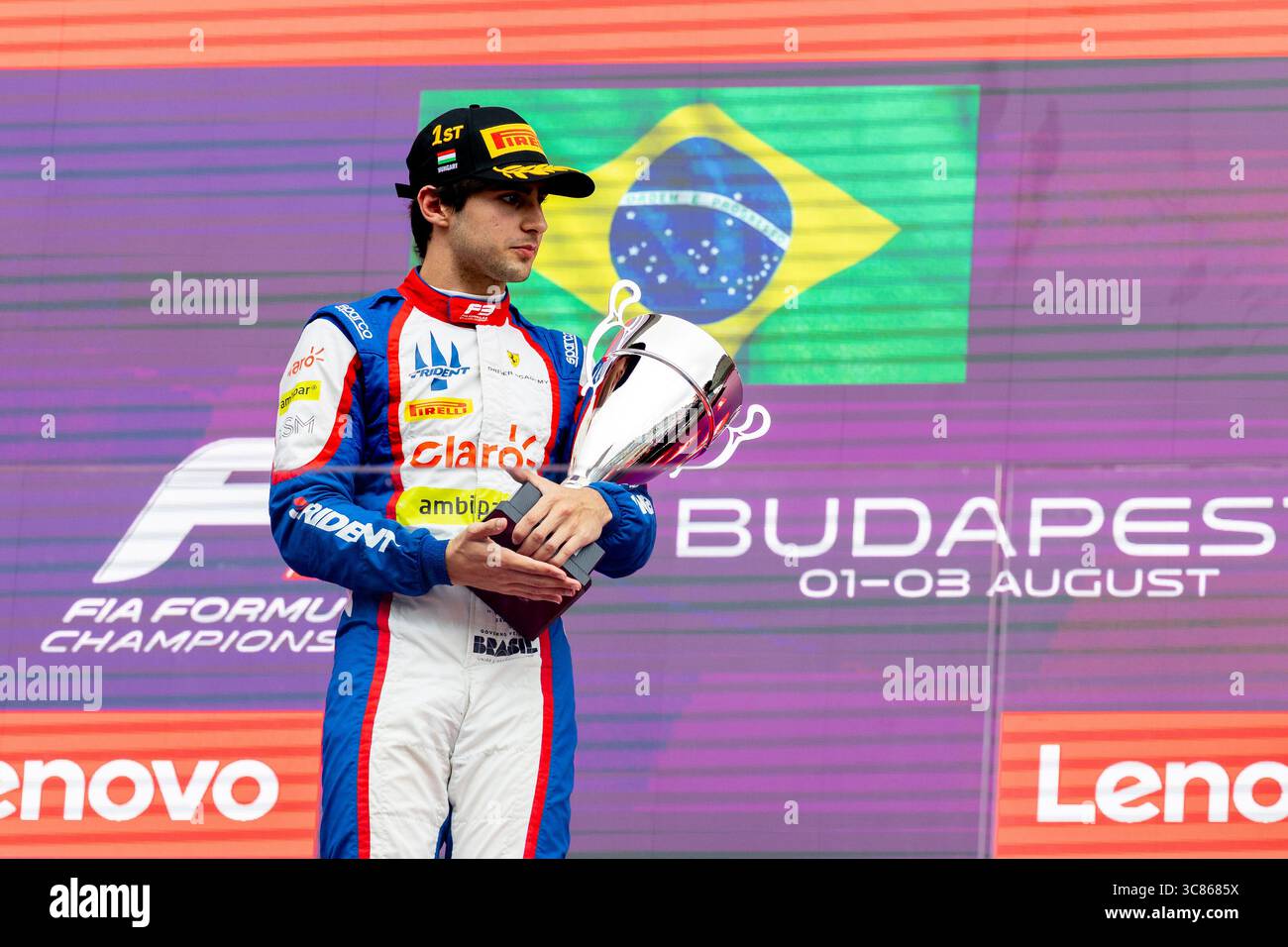 Rafael Camara (Formel 3 Meister 2025, Trident, Brasilien), HUN, Formel ...