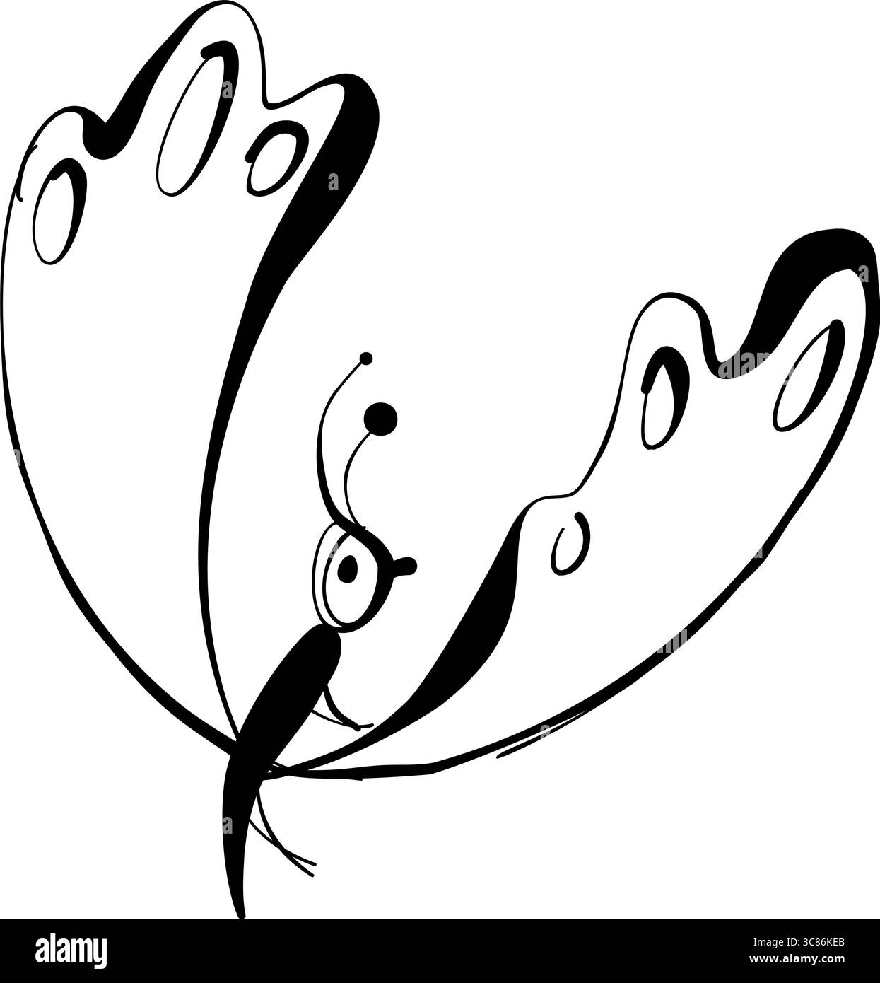 Butterfly logo logo logos logo Black and White Stock Photos & Images ...