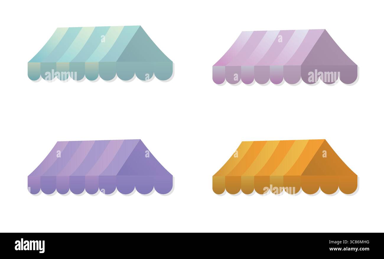 Rooftop or stall tents vector illustration Stock Vector Image & Art - Alamy