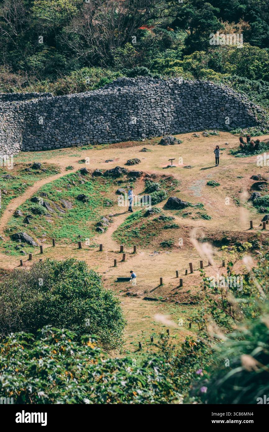 Taken at Nakijin Castle Ruins (今帰仁城跡, Nakijin Gusuku) in northern ...