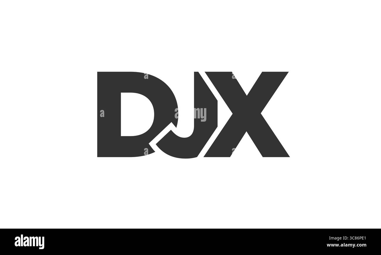 Djx logo design hi-res stock photography and images - Alamy