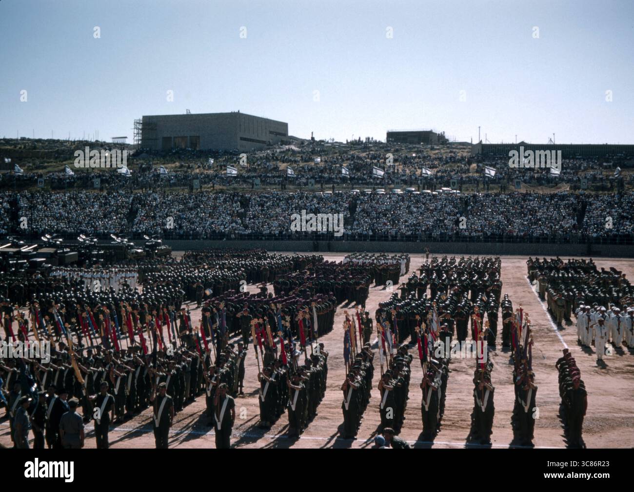 Israel 10th Anniversary of Independence 24.04.1958 Military Parade ...