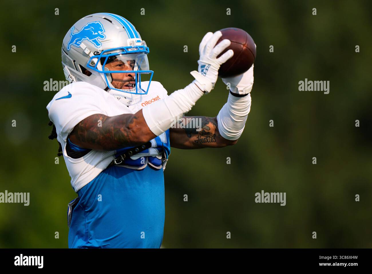 Detroit Lions cornerback Avonte Maddox runs drills during NFL football ...