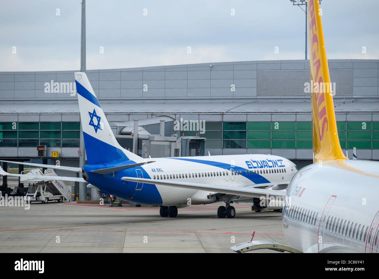 Airplanes at Vaclav Havel Airport Prague, formerly Ruzyne international ...