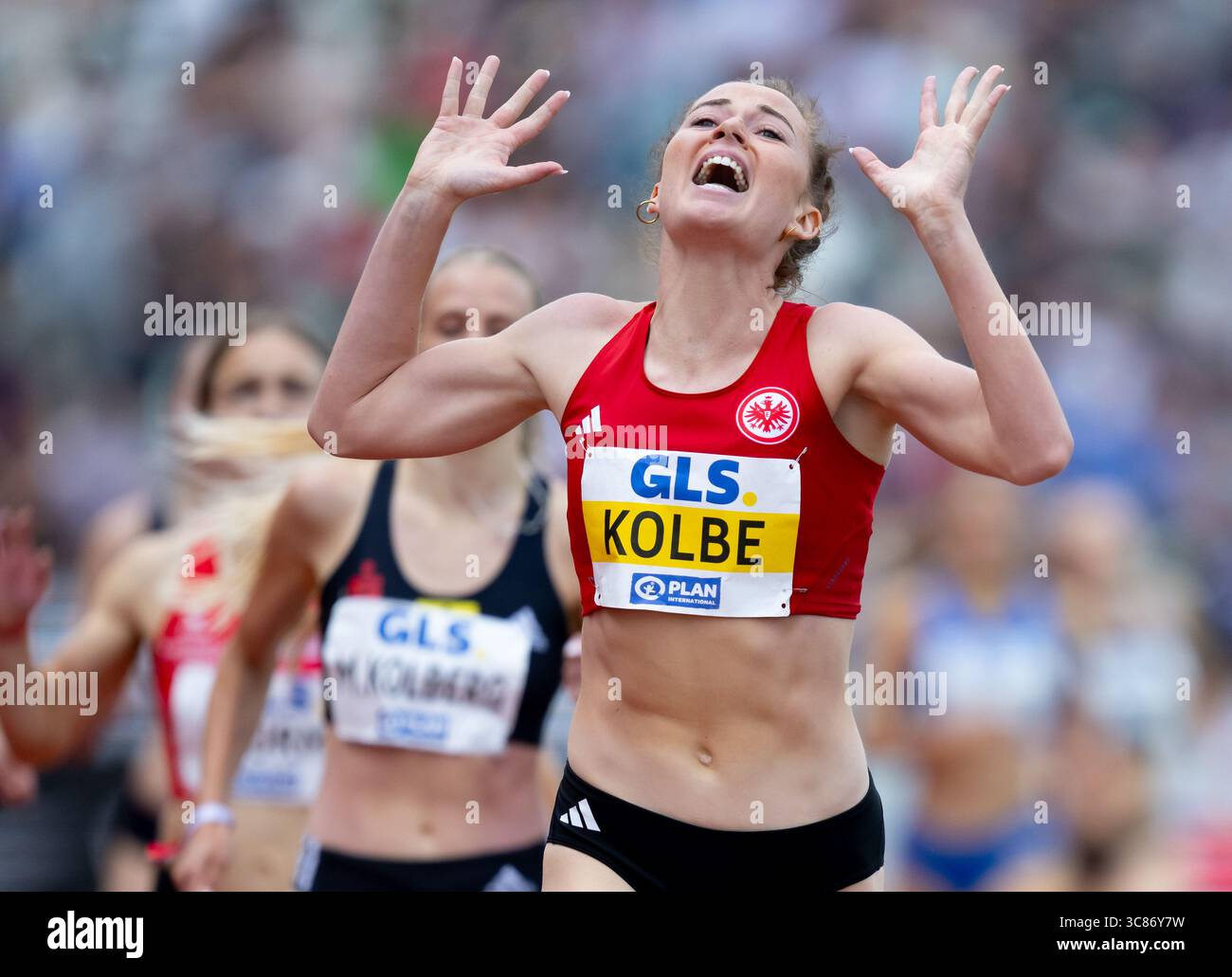 03 August 2025, Saxony, Dresden: Athletics: German Championships in the ...