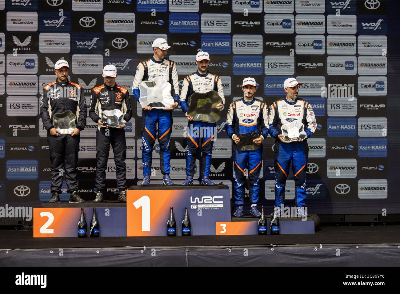 Eamonn KELLY, Conor MOHAN, Ford Fiesta Rally3, podium, portrait during ...