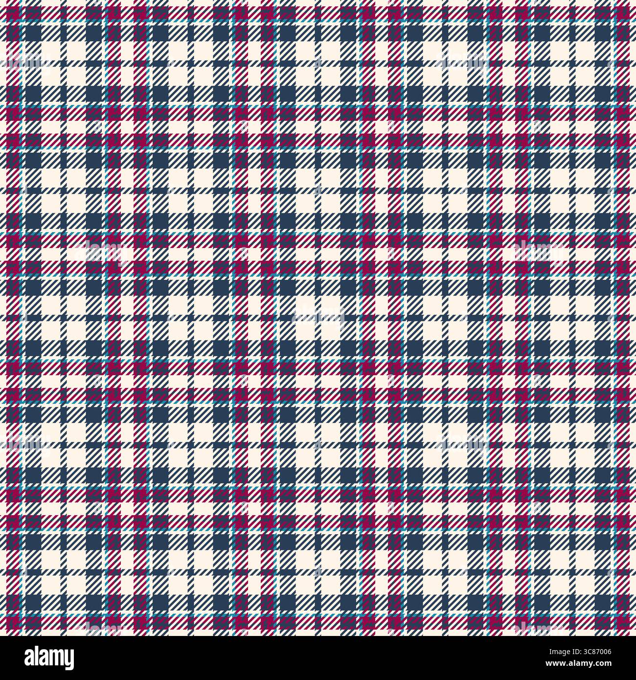 Elegant cream, navy, and burgundy plaid pattern. Perfect for textile ...