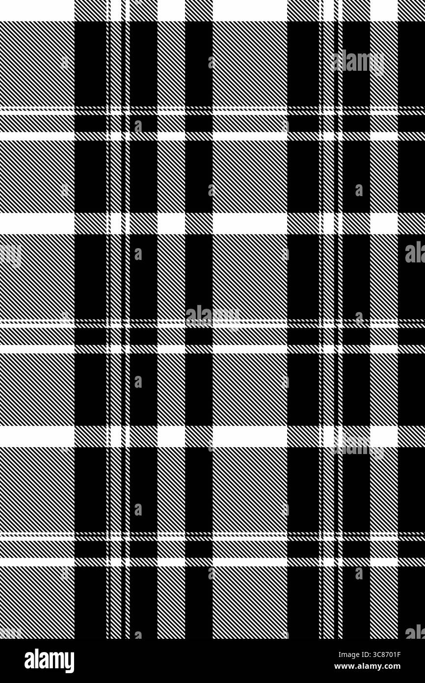 Anniversary texture seamless tartan Black and White Stock Photos ...
