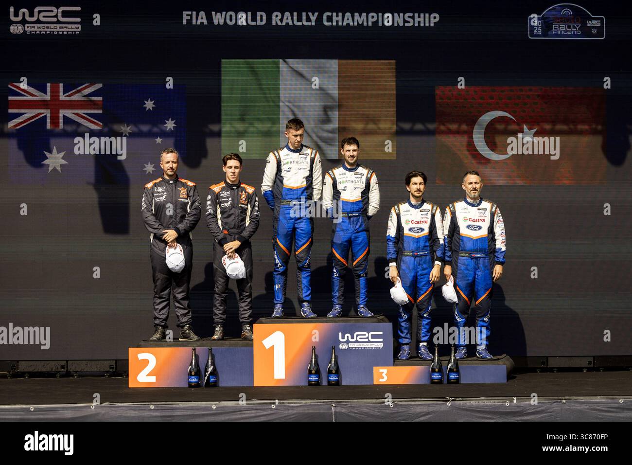 Eamonn KELLY, Conor MOHAN, Ford Fiesta Rally3, podium, portrait during ...