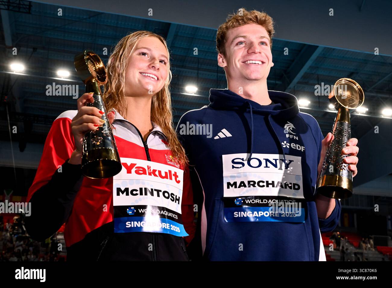 Singapore, Singapore. 03rd Aug, 2025. Summer McIntosh of Canada, Leon ...