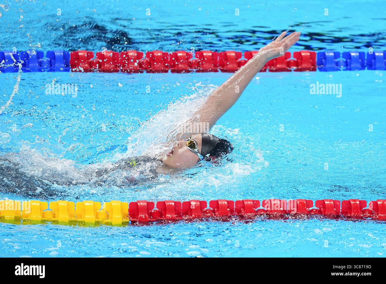 (250803) -- SINGAPORE, Aug. 3, 2025 (Xinhua) -- Yu Zidi of China ...