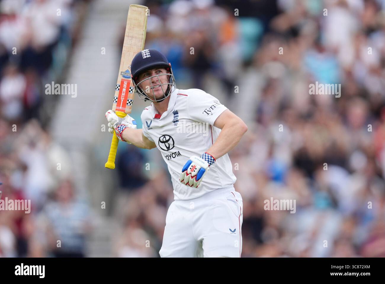 England's Harry Brook batting on day four of the Fifth Rothesay Men's ...