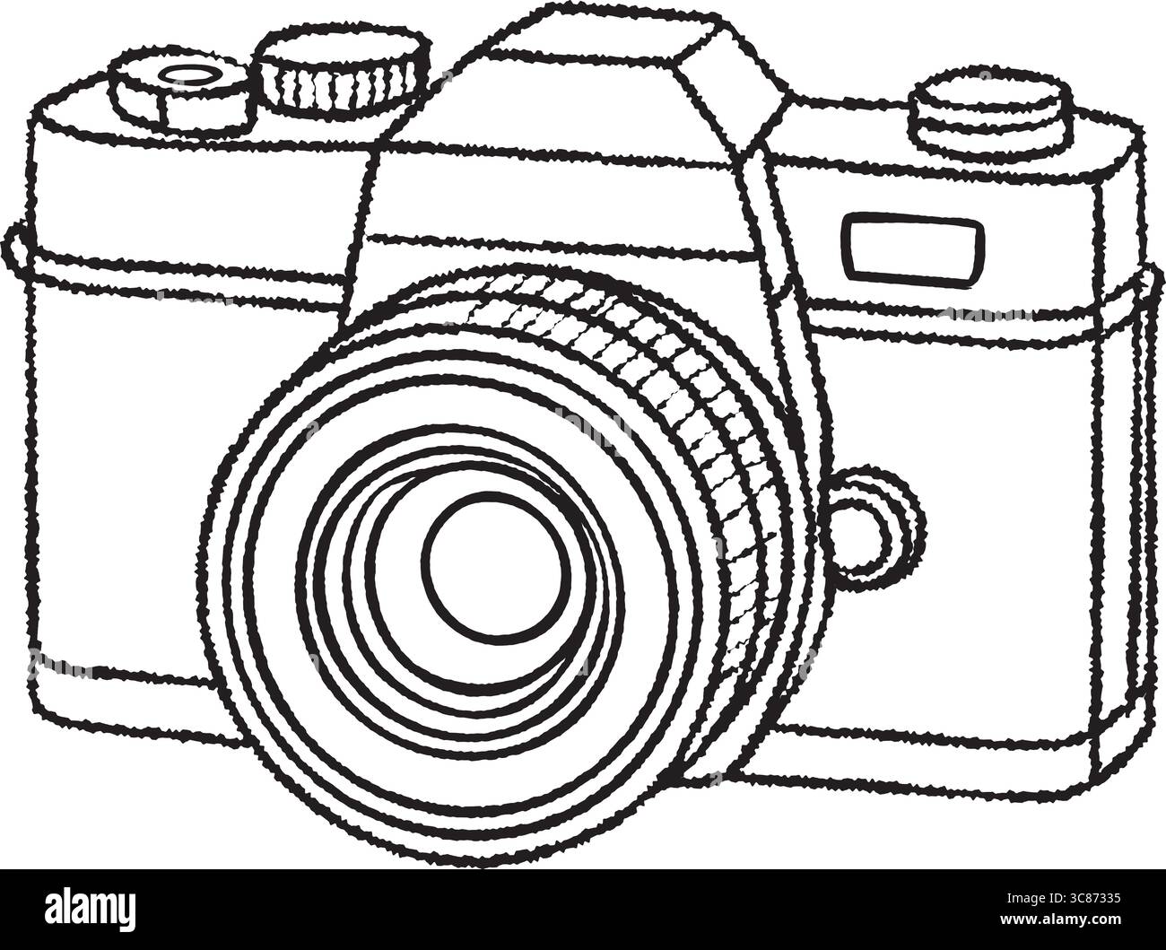 Reportage camera icon outline Stock Vector Images - Alamy
