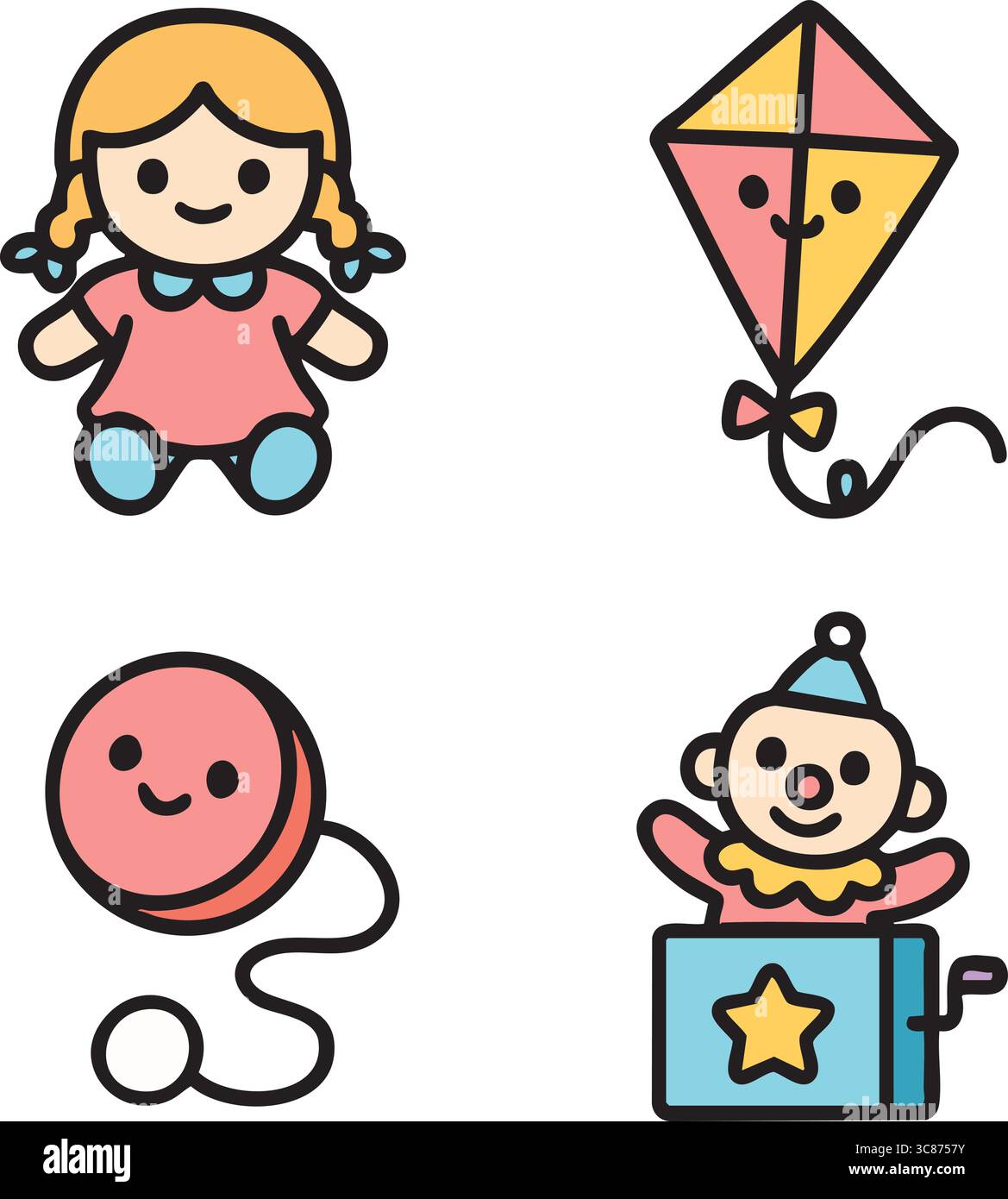 Child learning development toy Stock Vector Images - Alamy