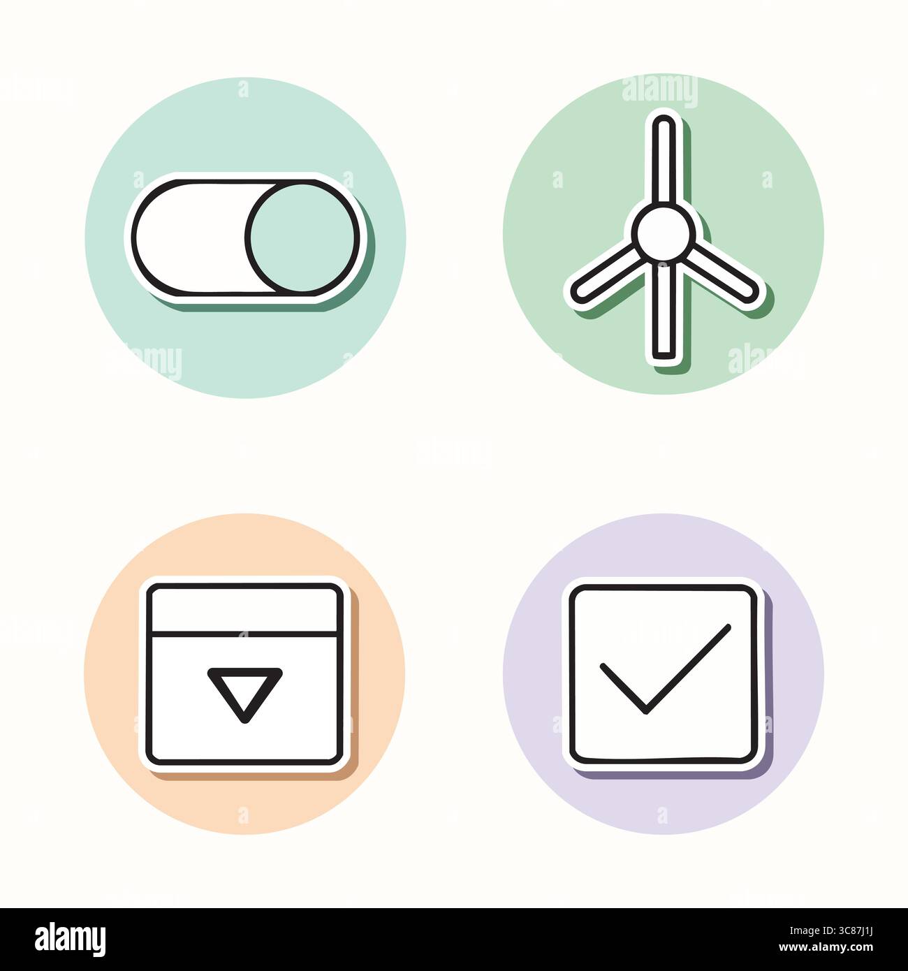 Wind turbine a Stock Vector Images - Alamy