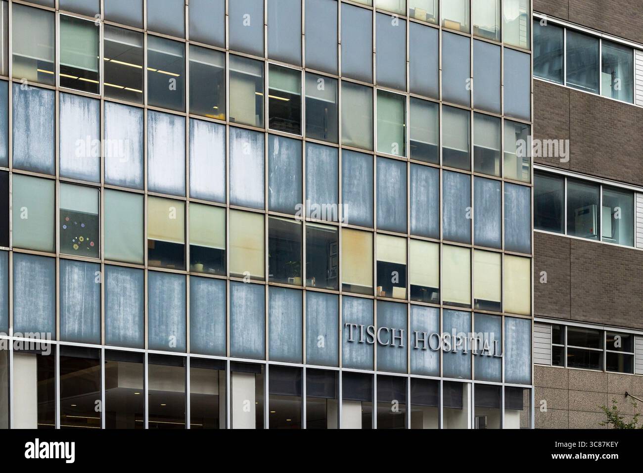 NYU Langone Tisch Hospital, New York University medical center, sign at hospital entrance in New ...