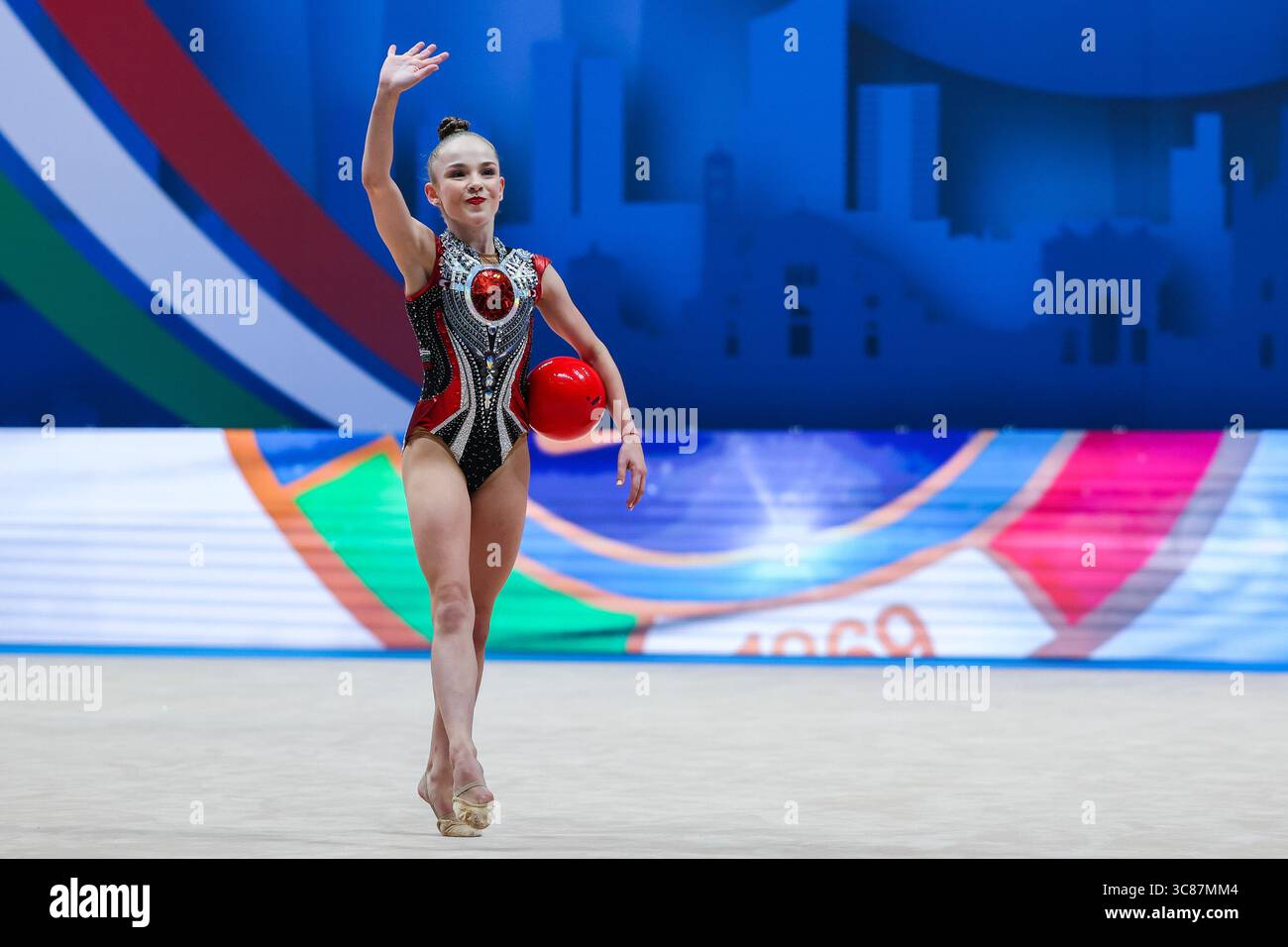 Stiliana Nikolova (BUL) seen during Rhythmic Gymnastics FIG World Cup ...