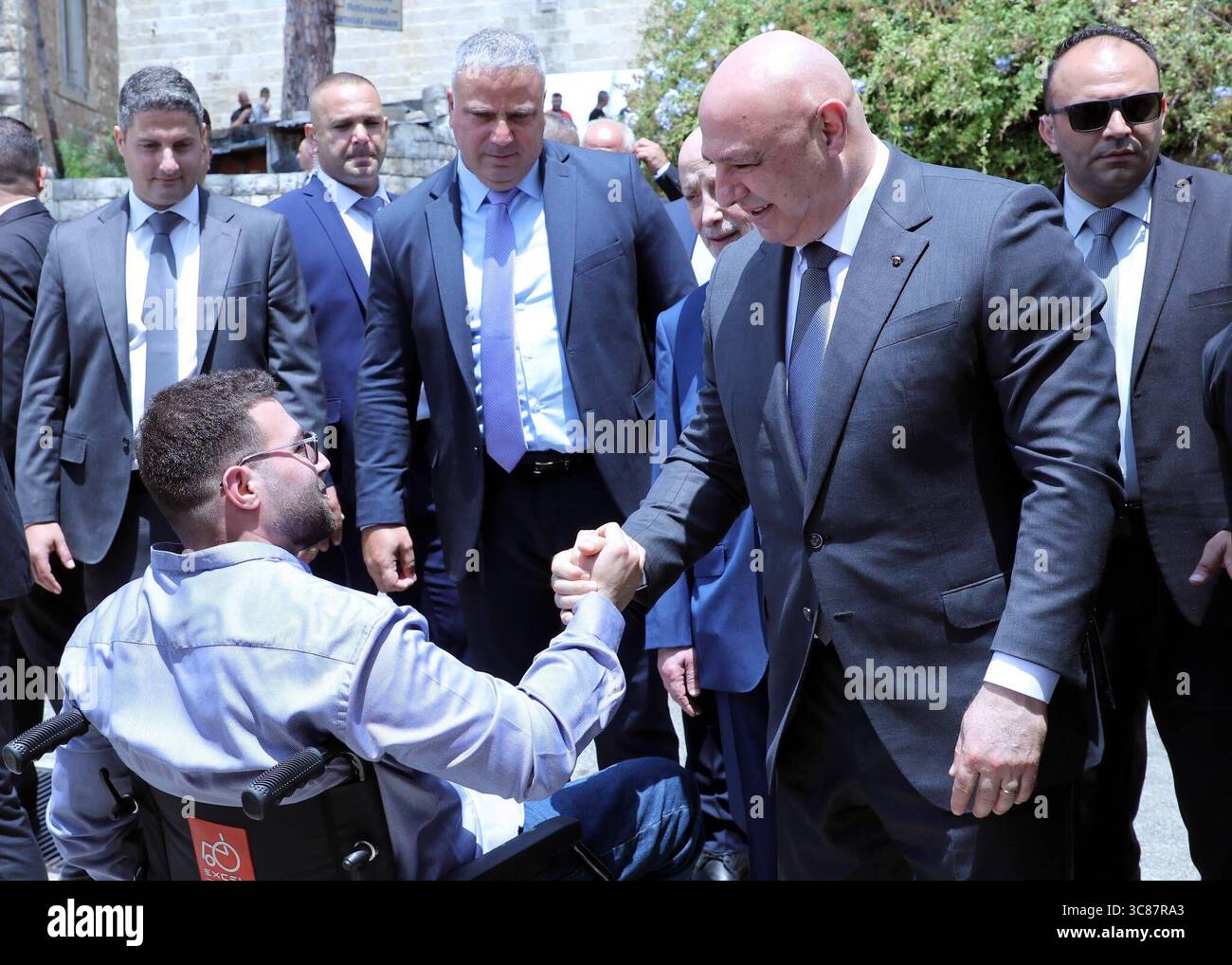 Lebanese President Joseph Aoun visits Deir al-Qamar Lebanese President ...
