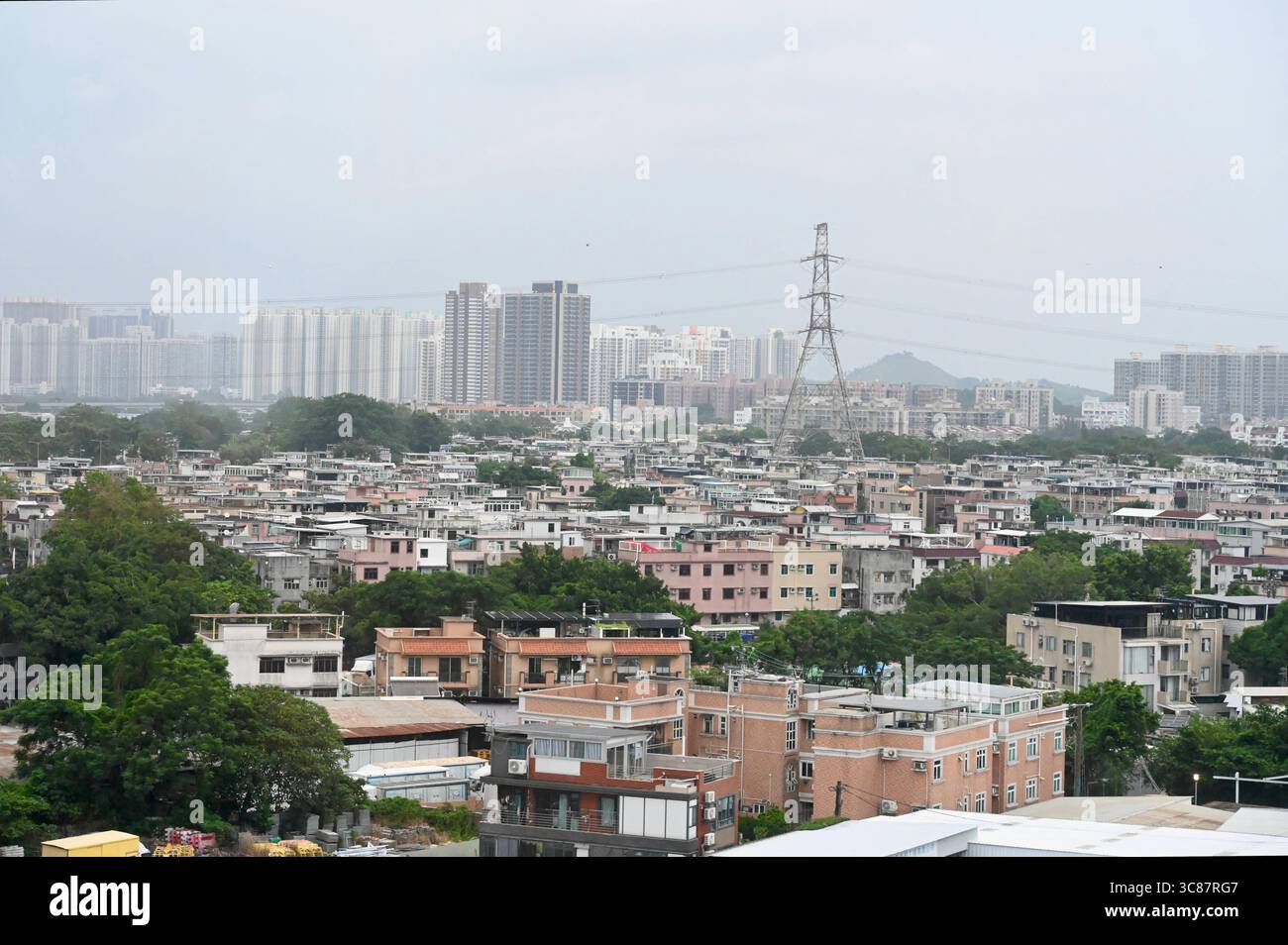 Hong Kong daily life A general view showing the house in Hung Shui Kiu ...