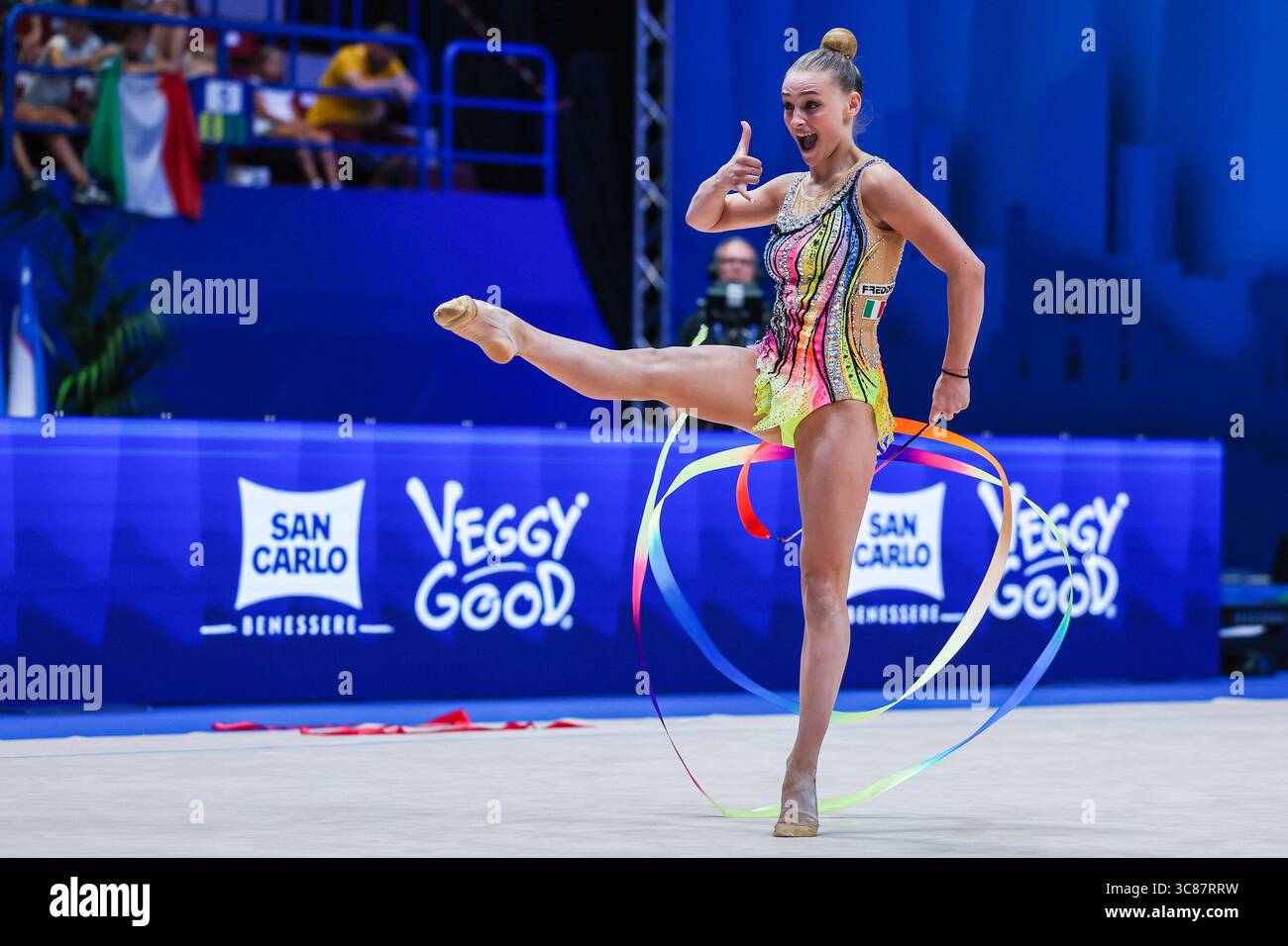 Tara Dragas (ITA) seen during Rhythmic Gymnastics FIG World Cup Finals ...