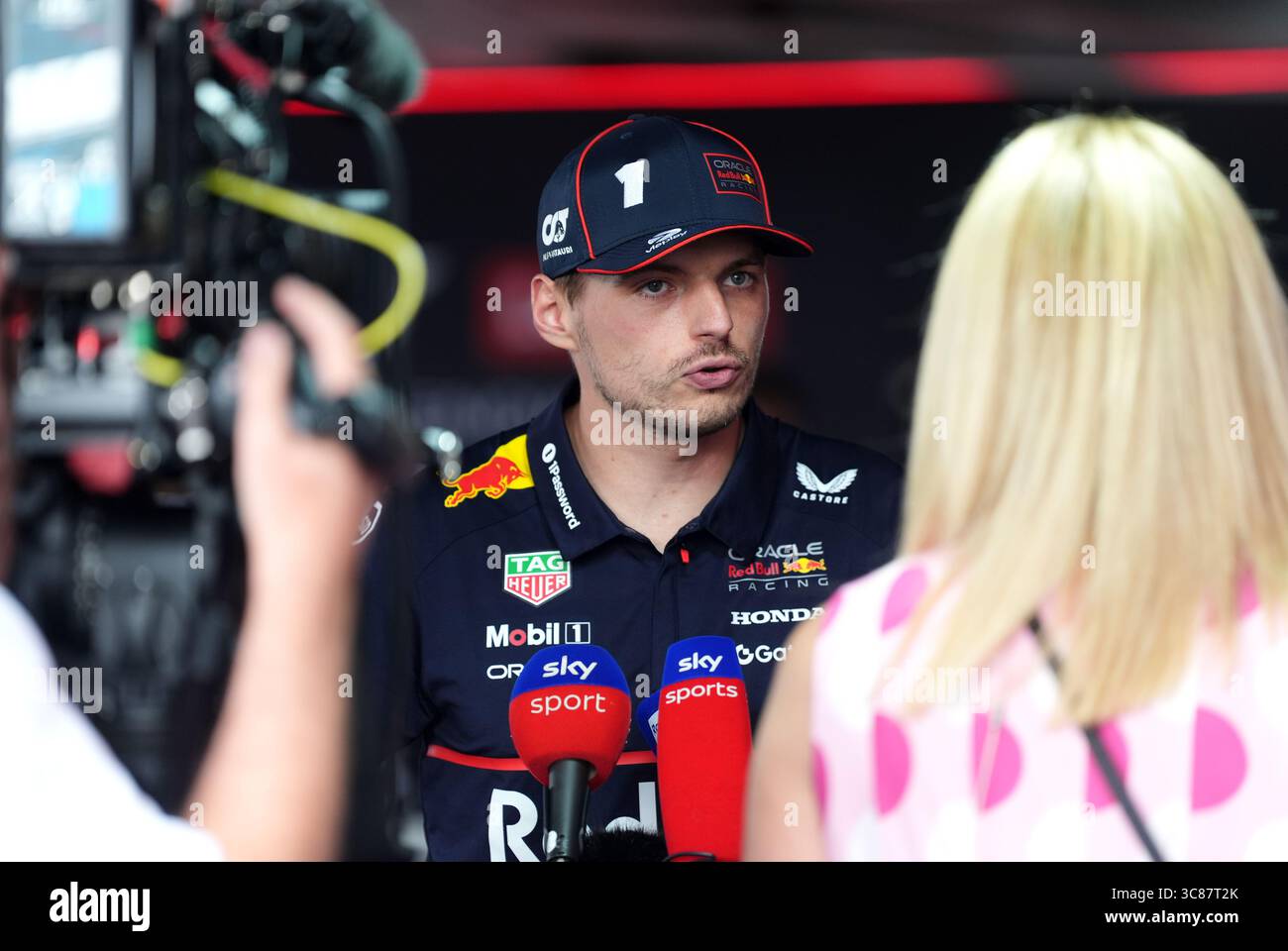 Red Bull's Max Verstappen interviewed following the Hungarian Grand ...