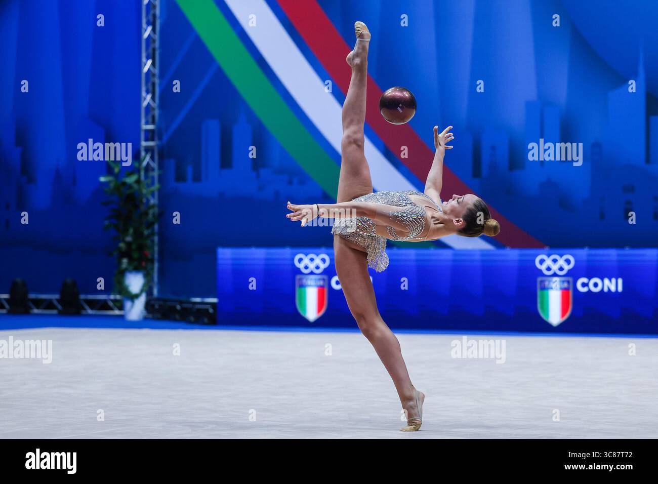 Tara Dragas (ITA) seen during Rhythmic Gymnastics FIG World Cup Finals ...