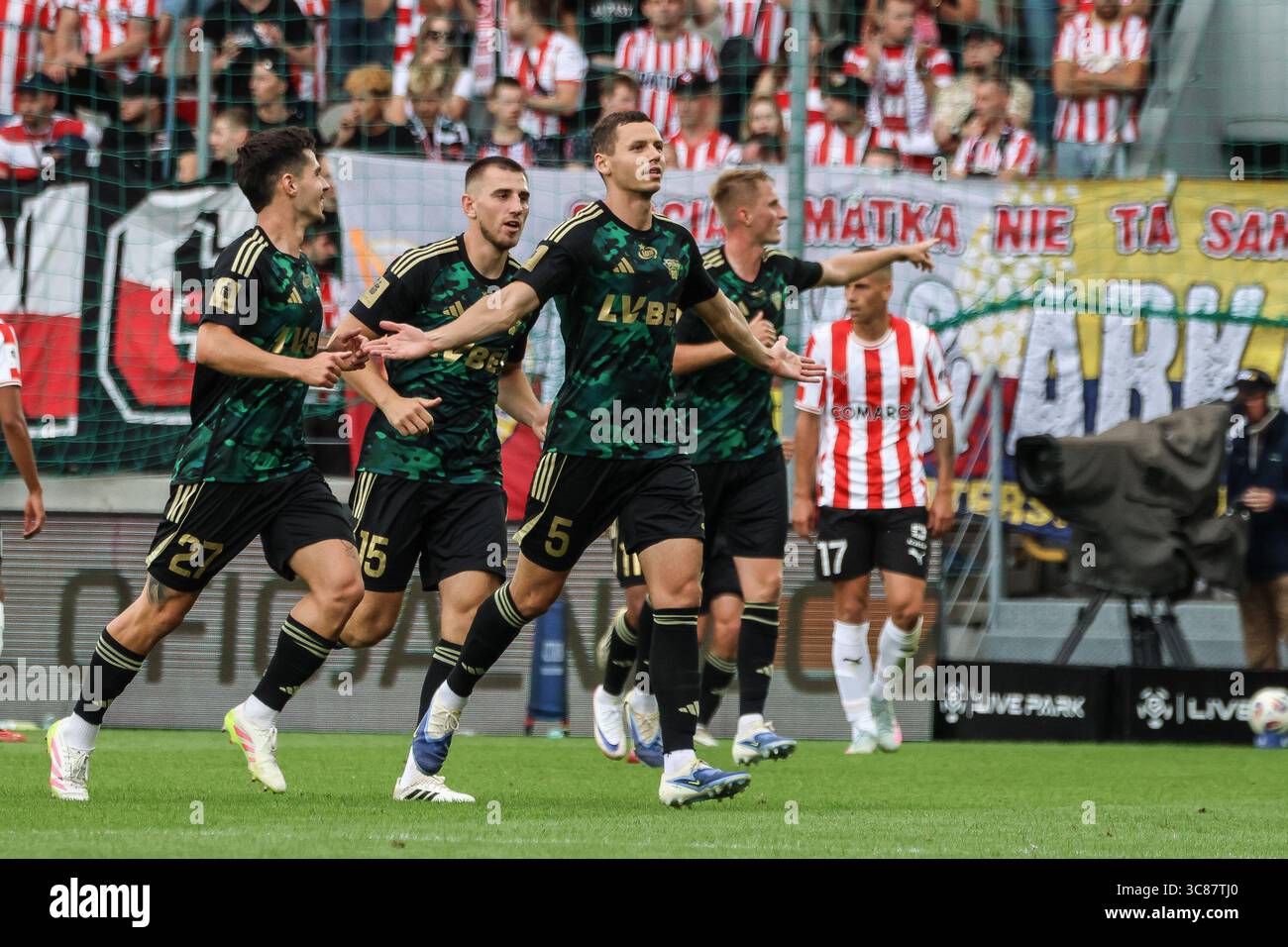 Krakow, Poland, 3rd August, 2025, football 2025 2026 PKO BP Ekstraklasa ...