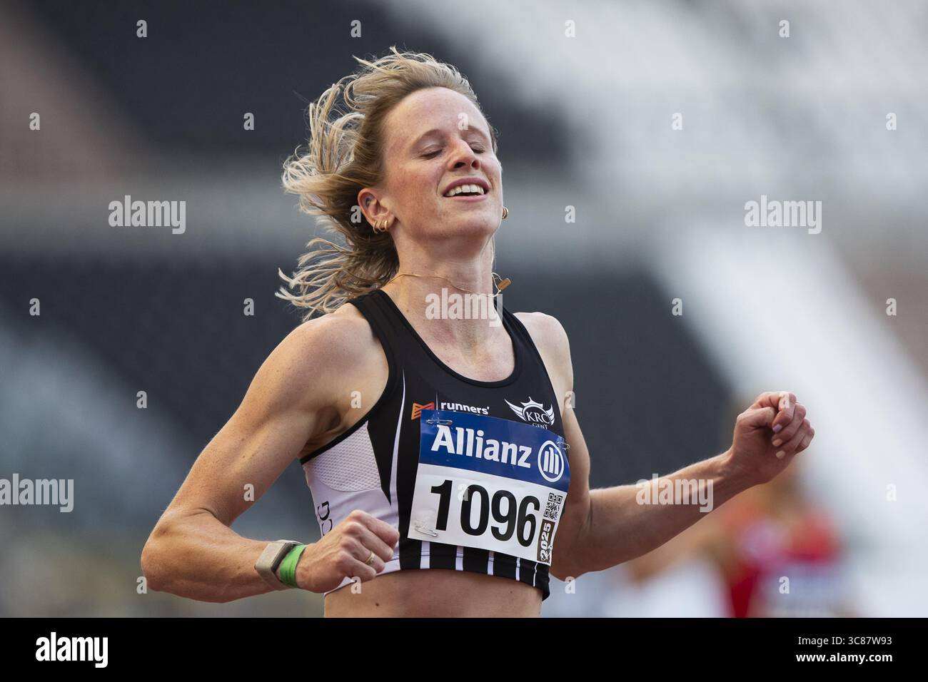 Belgian Imke Vervaet pictured after winning the women's 200m race, at ...