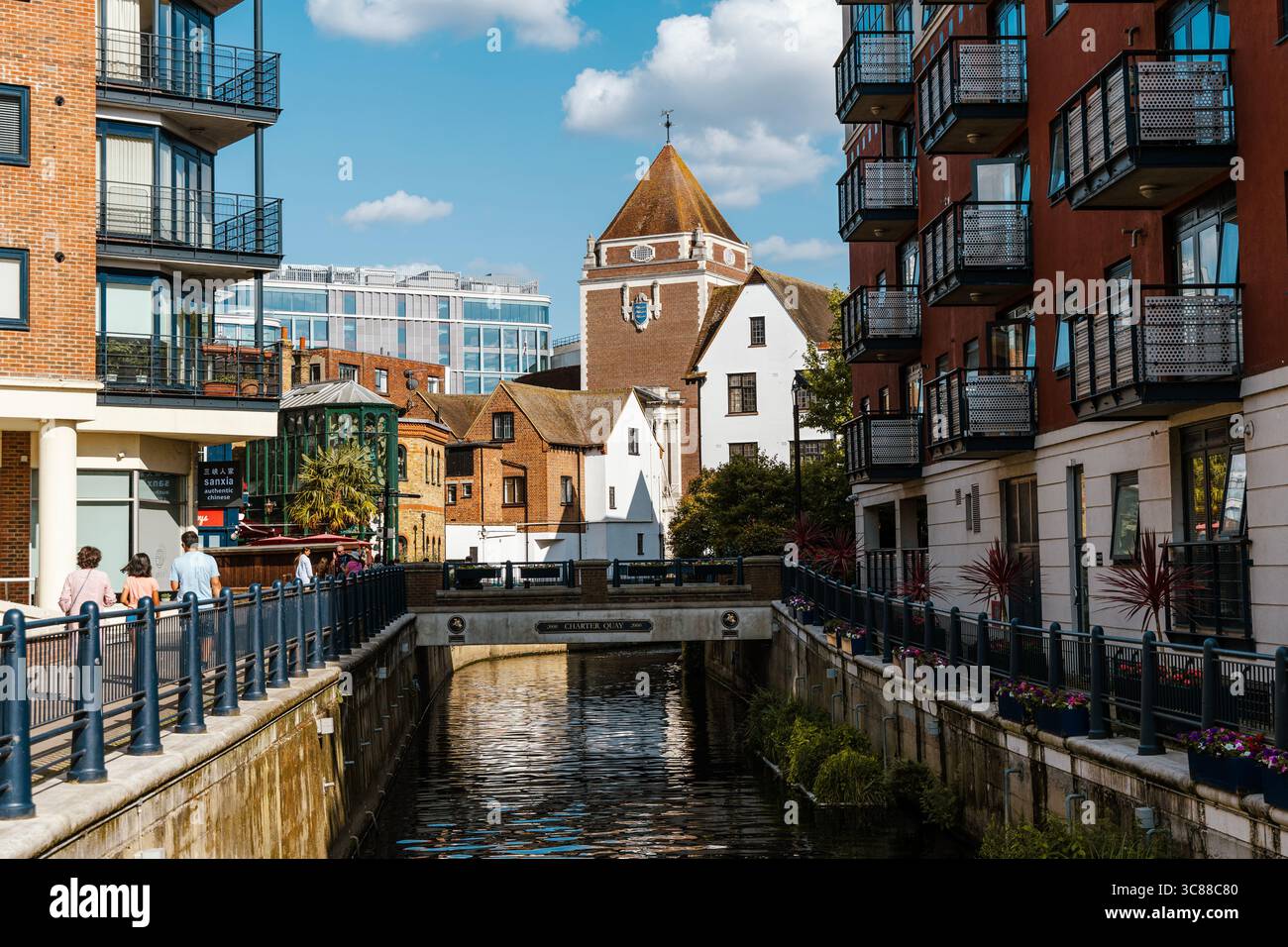 Charter Quay in Kingston upon Thames, London, England Stock Photo - Alamy