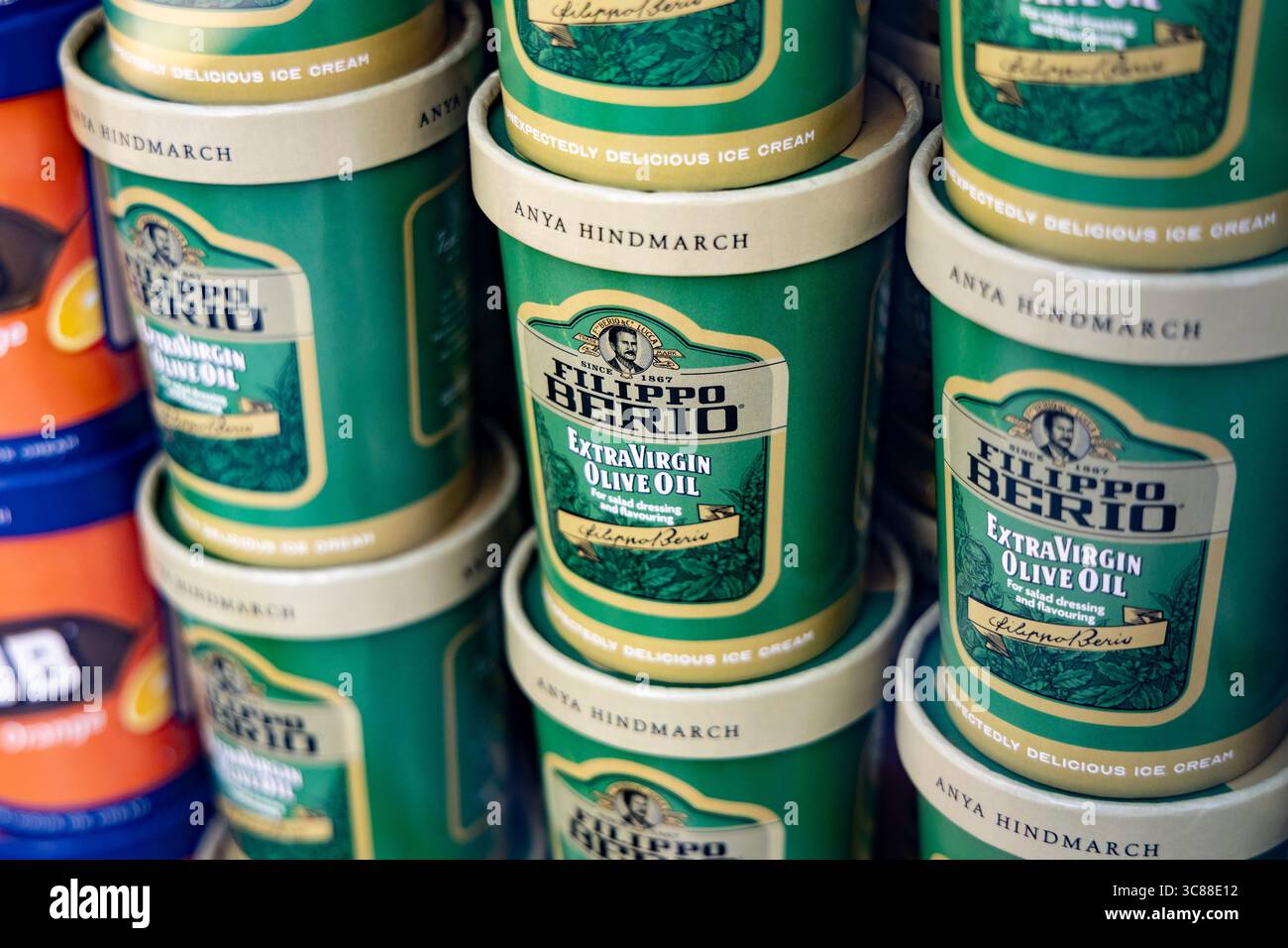 Olive oil flavour ice cream at the Anya Hindmarch Ice Cream Project ...