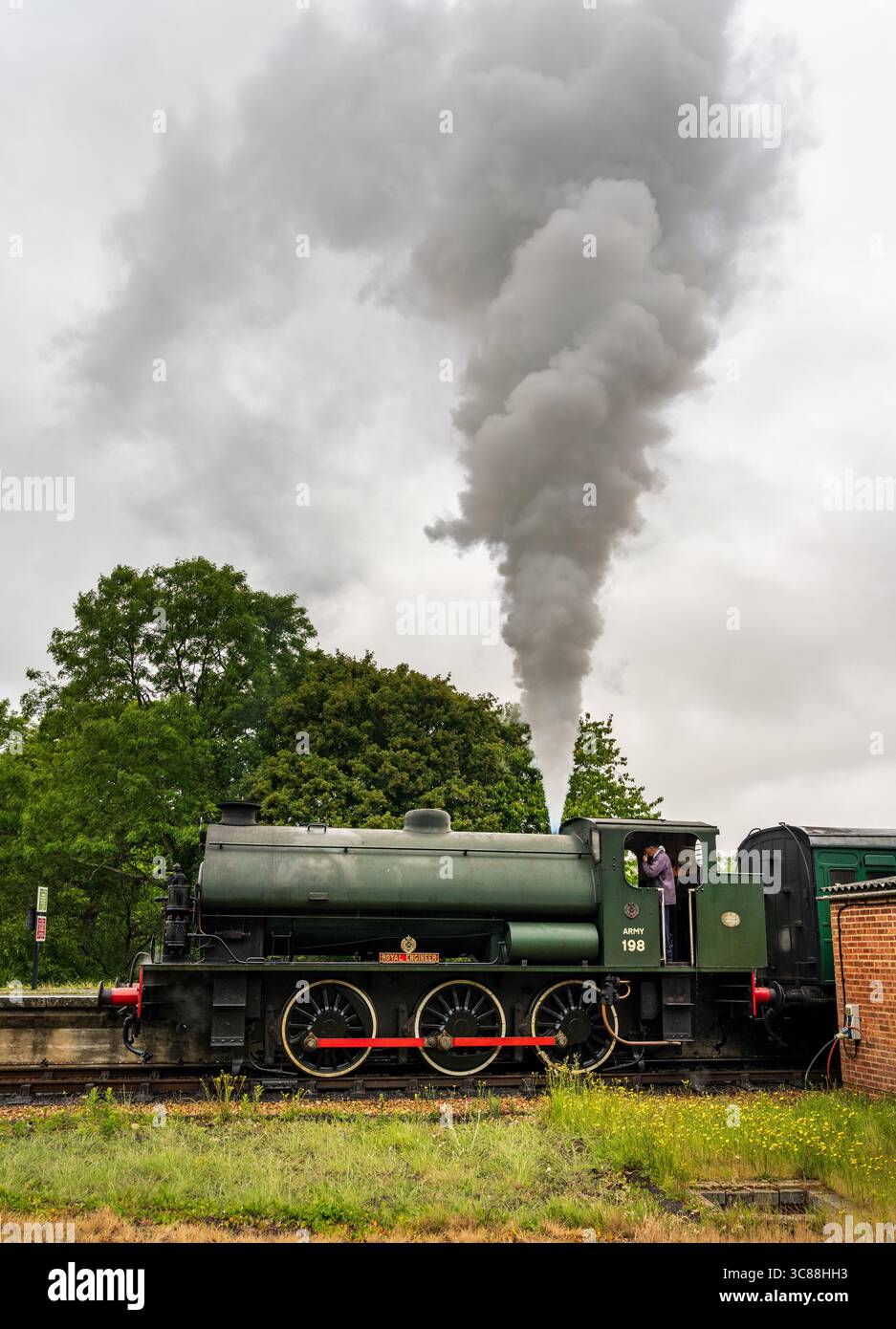 Havenstreet, IoW - 5 June 2025: Steam whistle on Royal Engineer ...