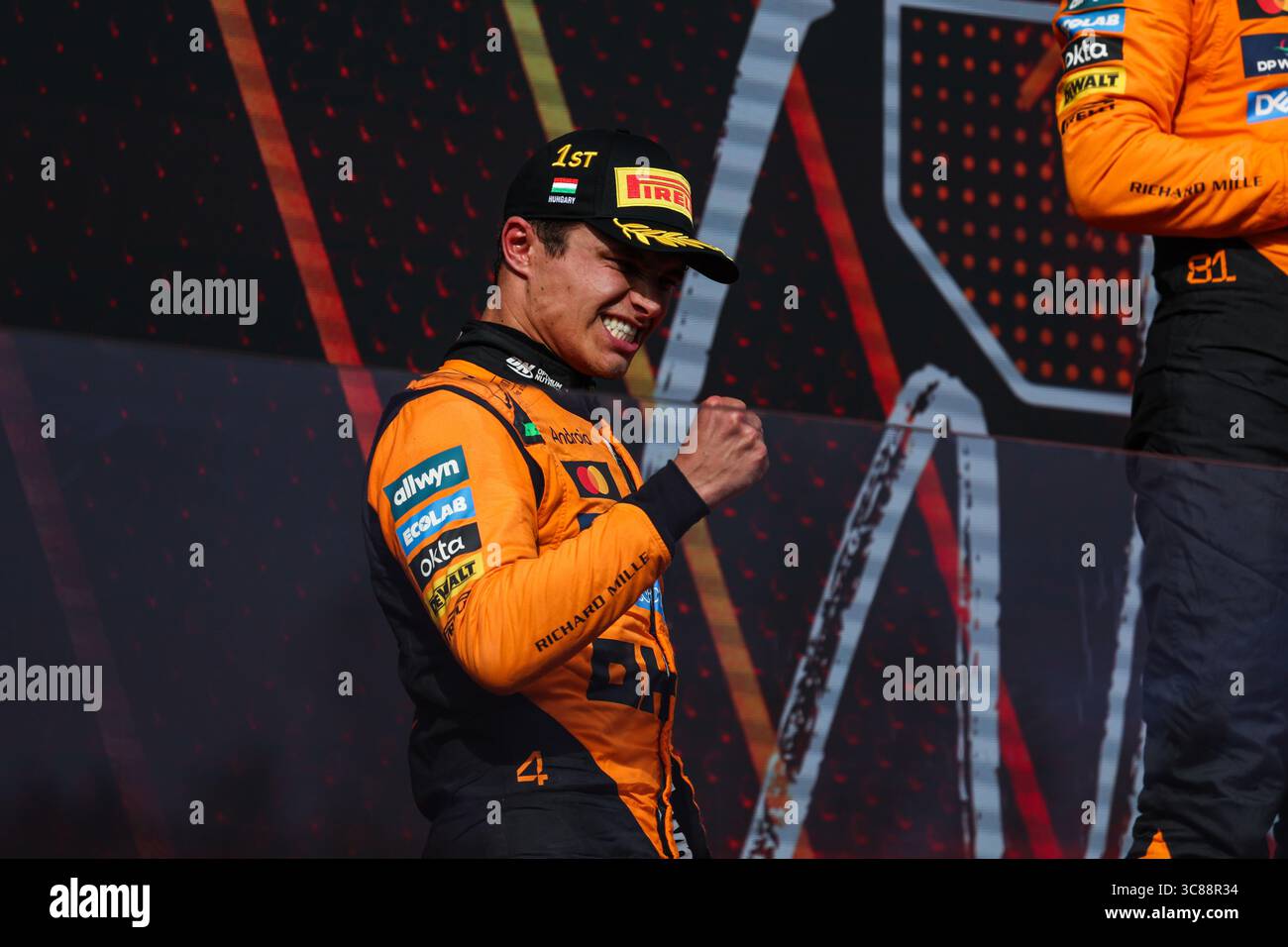 Lando norris hungary podium 2025 hi-res stock photography and images ...
