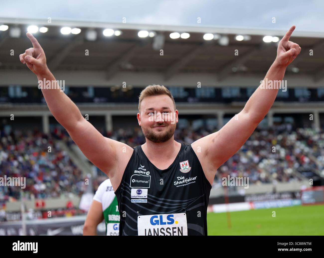 03 August 2025, Saxony, Dresden: Athletics: German Championships in the ...