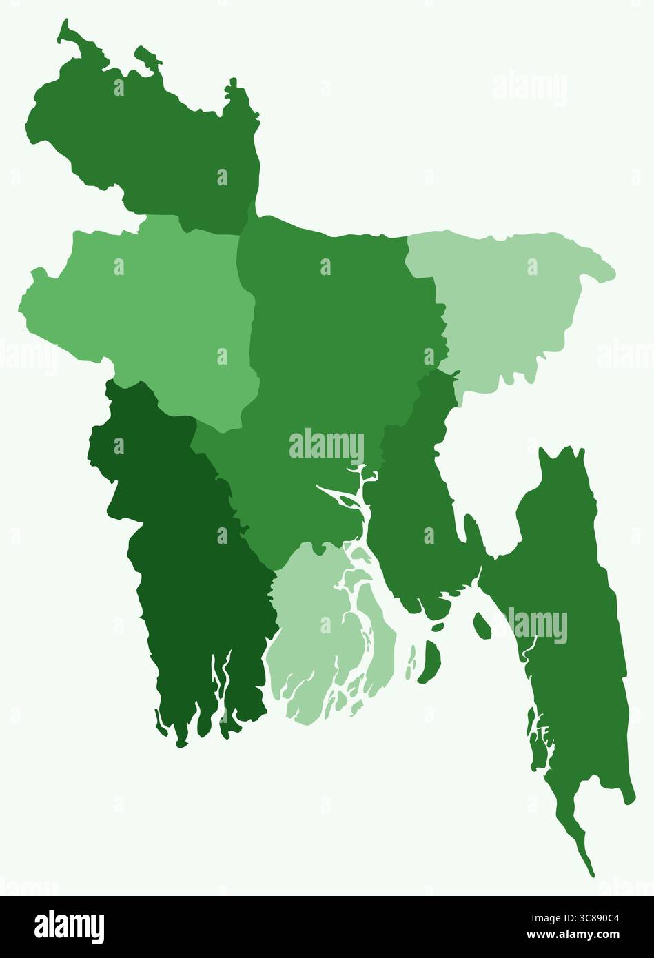 Bangladesh political map administrative hi-res stock photography and ...