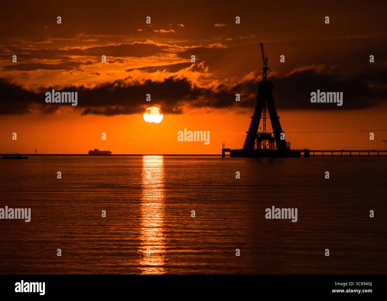 Sunset over Tamsui,Taiwan Stock Photo - Alamy