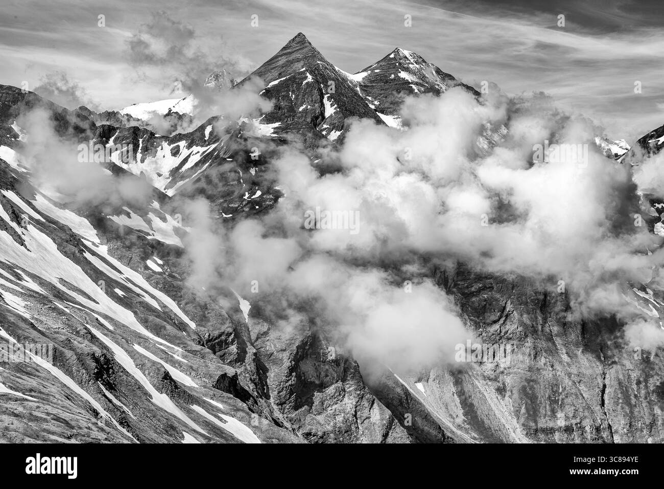 Austria road Black and White Stock Photos & Images - Alamy