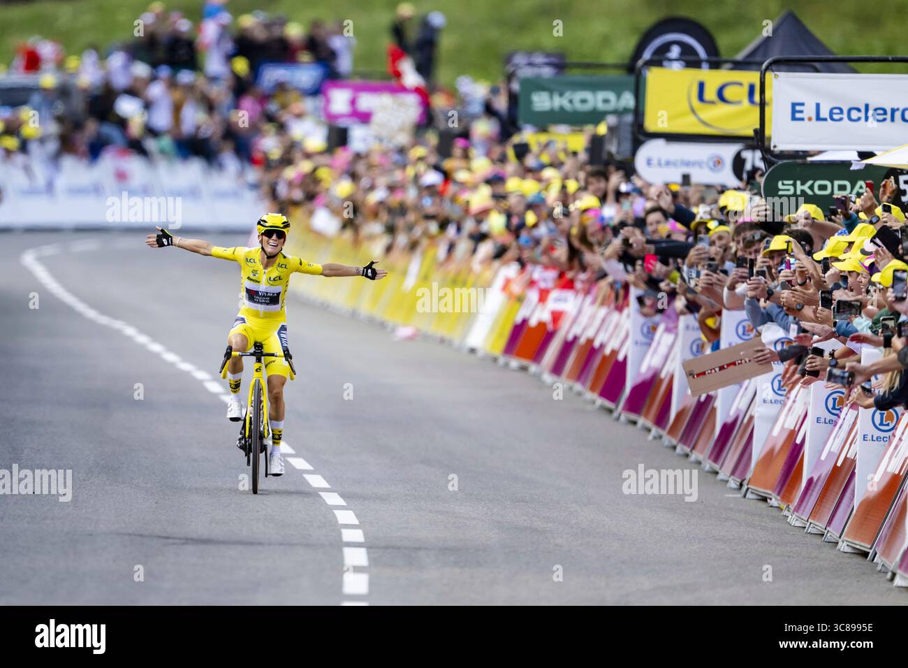 The winner of the Tour de France Femmes Pauline Ferrand-Prevot from ...