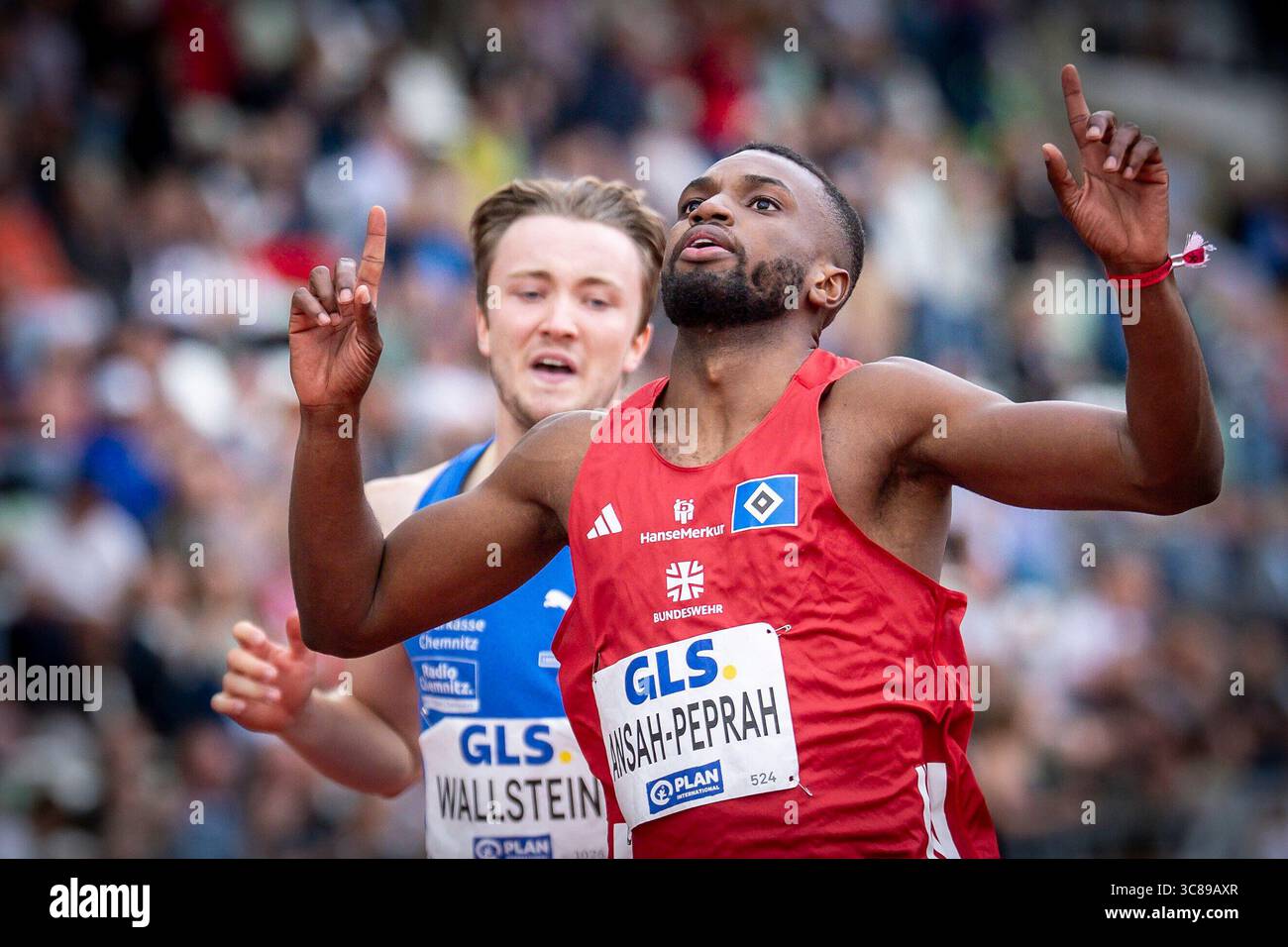 Lucas Ansah-Peprah (Hamburger SV) gewinnt das 200m-Finale; Deutsche ...