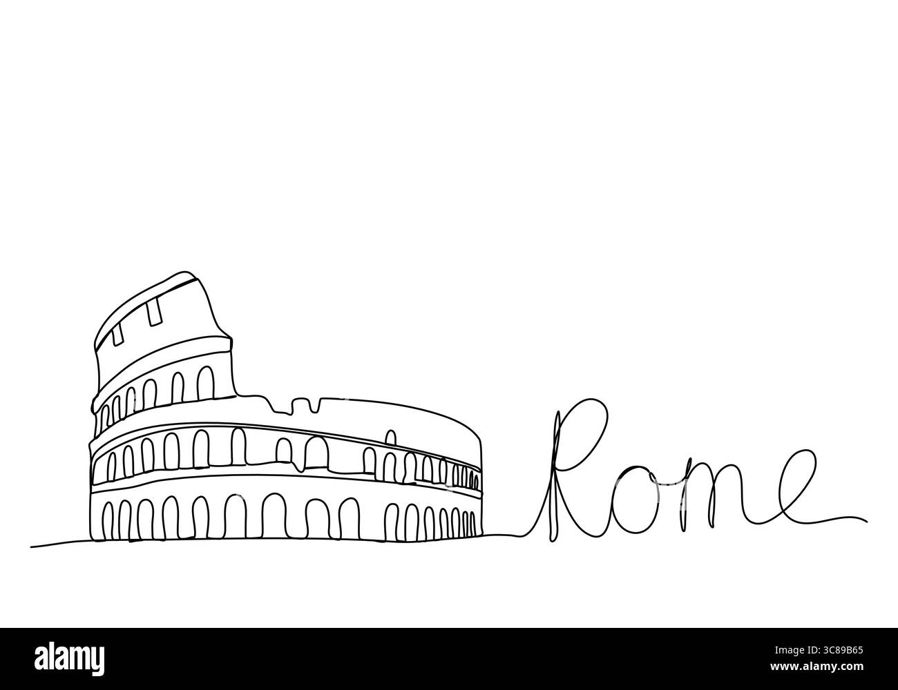 Ancient coliseum in rome italy Stock Vector Images - Alamy