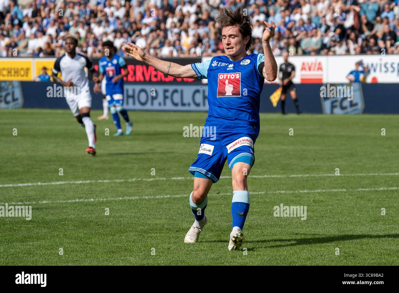 Luzern, Switzerland, August 03th 2025 Matteo Di Giusto (11 FC Luzern ...