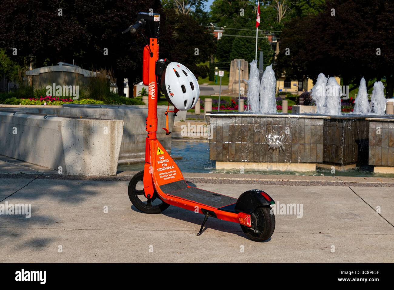 Rental e-scooter, motorized scooter Stock Photo - Alamy