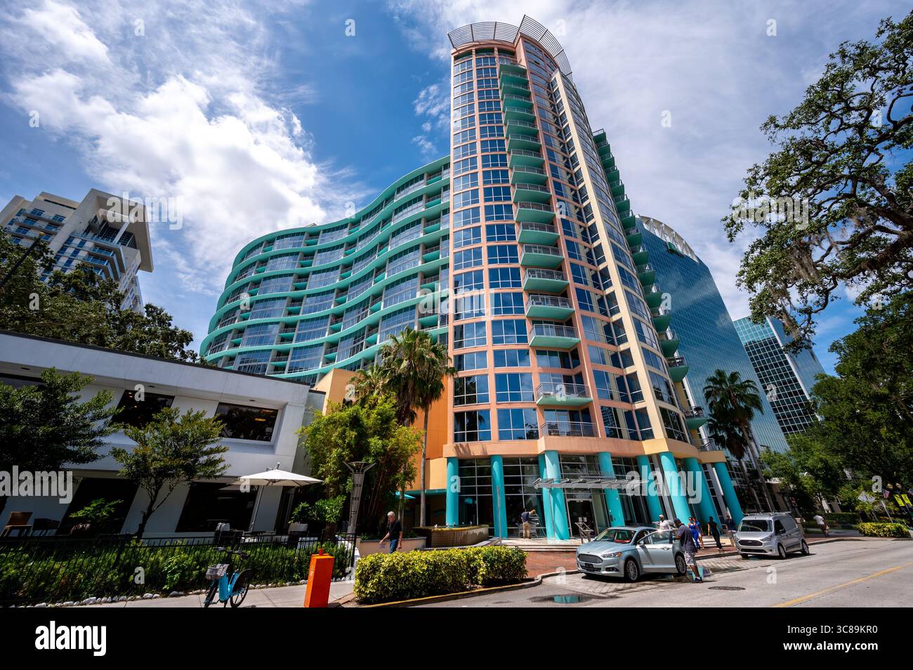 Orlando, Florida - July 8, 2025: Exterior of the beautiful contemporary ...
