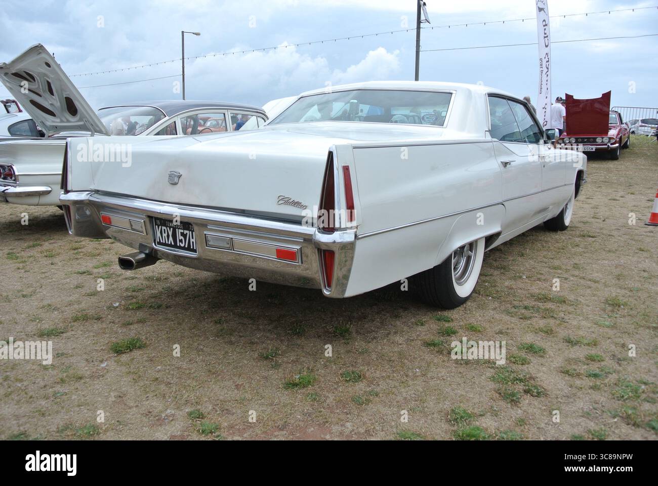 A 1970 Cadillac Sedan DeVille parked on display at the English Riviera ...