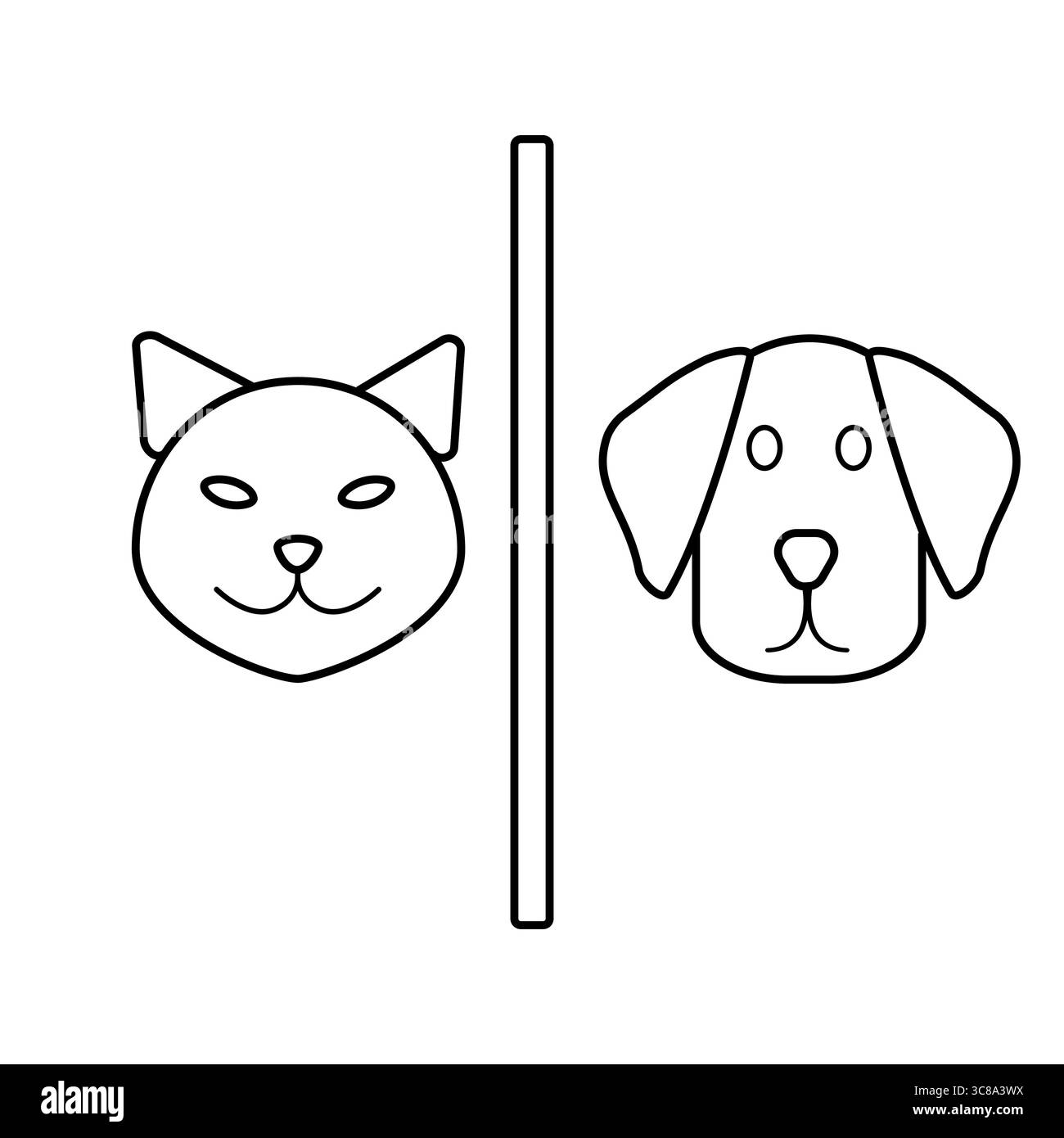 Minimalist animal icons Black and White Stock Photos & Images - Alamy