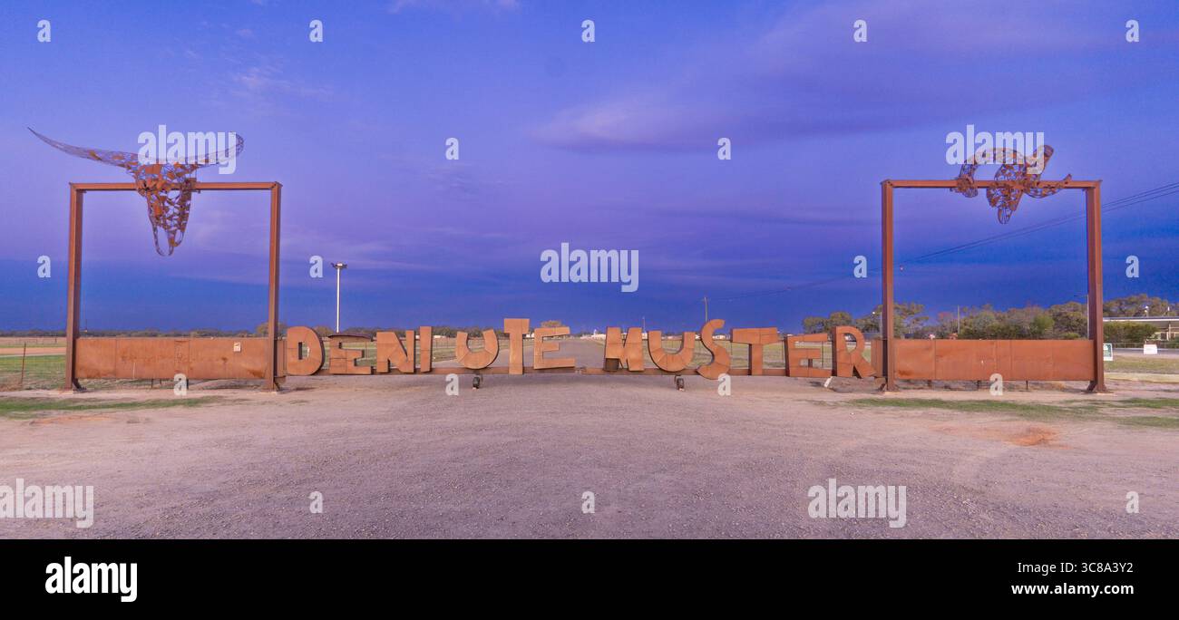 The front gates of the Deni Ute Muster, event and camping grounds at ...