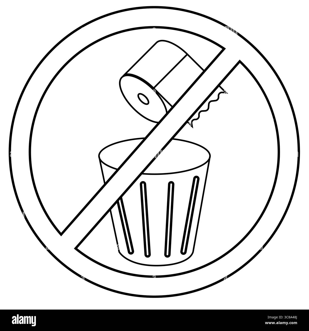 Disposing of the trash Black and White Stock Photos & Images - Alamy