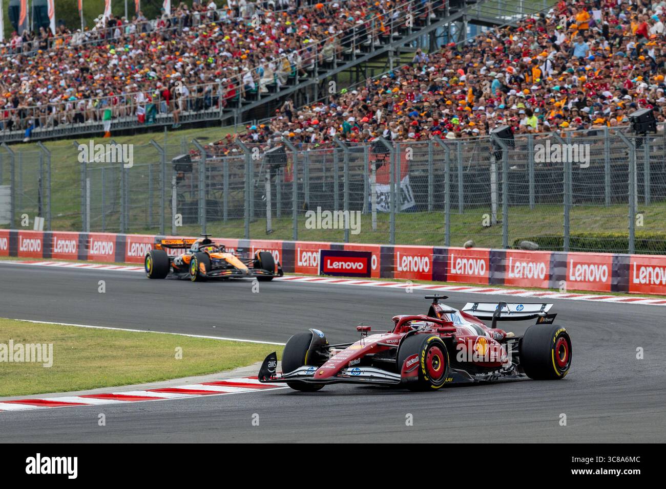 Budapest, Ungarn. 03rd Aug, 2025. Charles Leclerc (Scuderia Ferrari HP ...